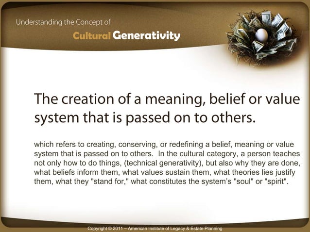 Understanding Generativity | PPT