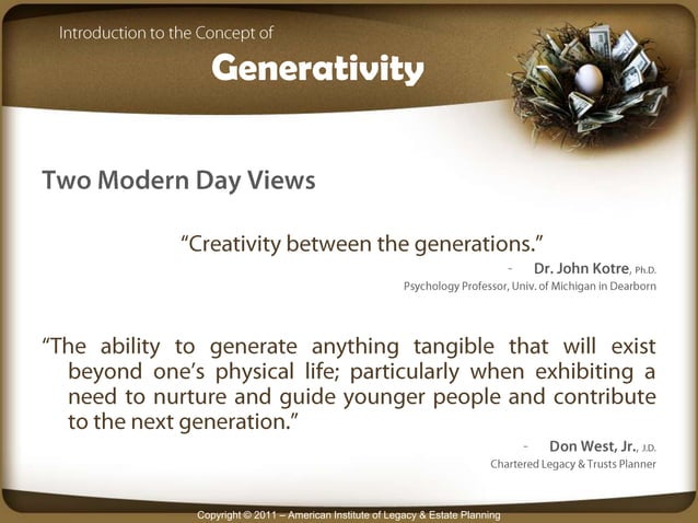 Understanding Generativity | PPT