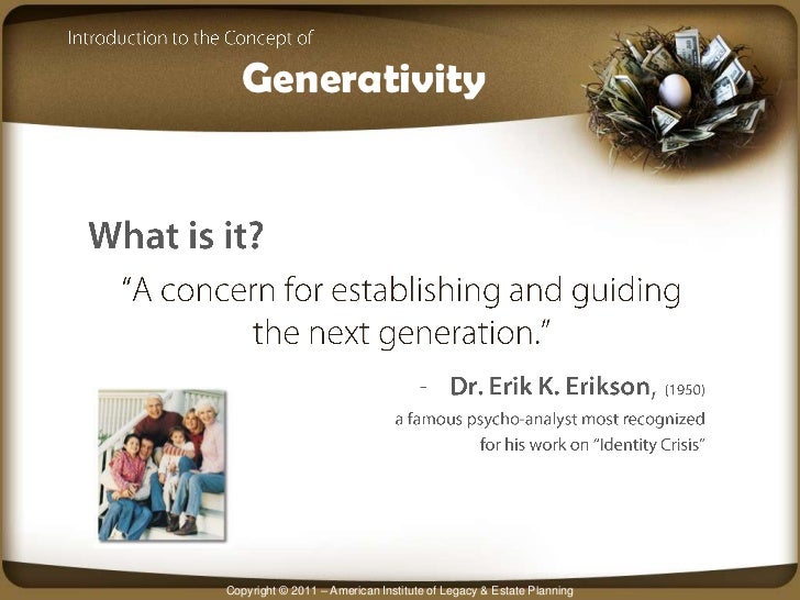 Understanding Generativity