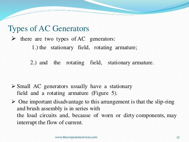 AC Generator/ Genset