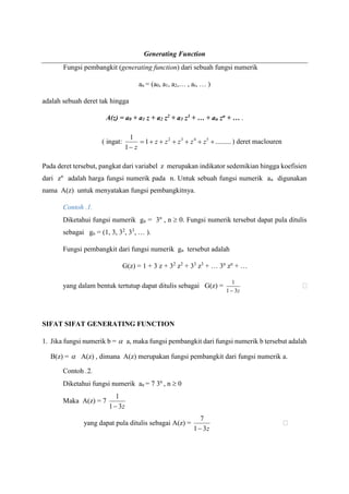 fungsi Generator | PDF