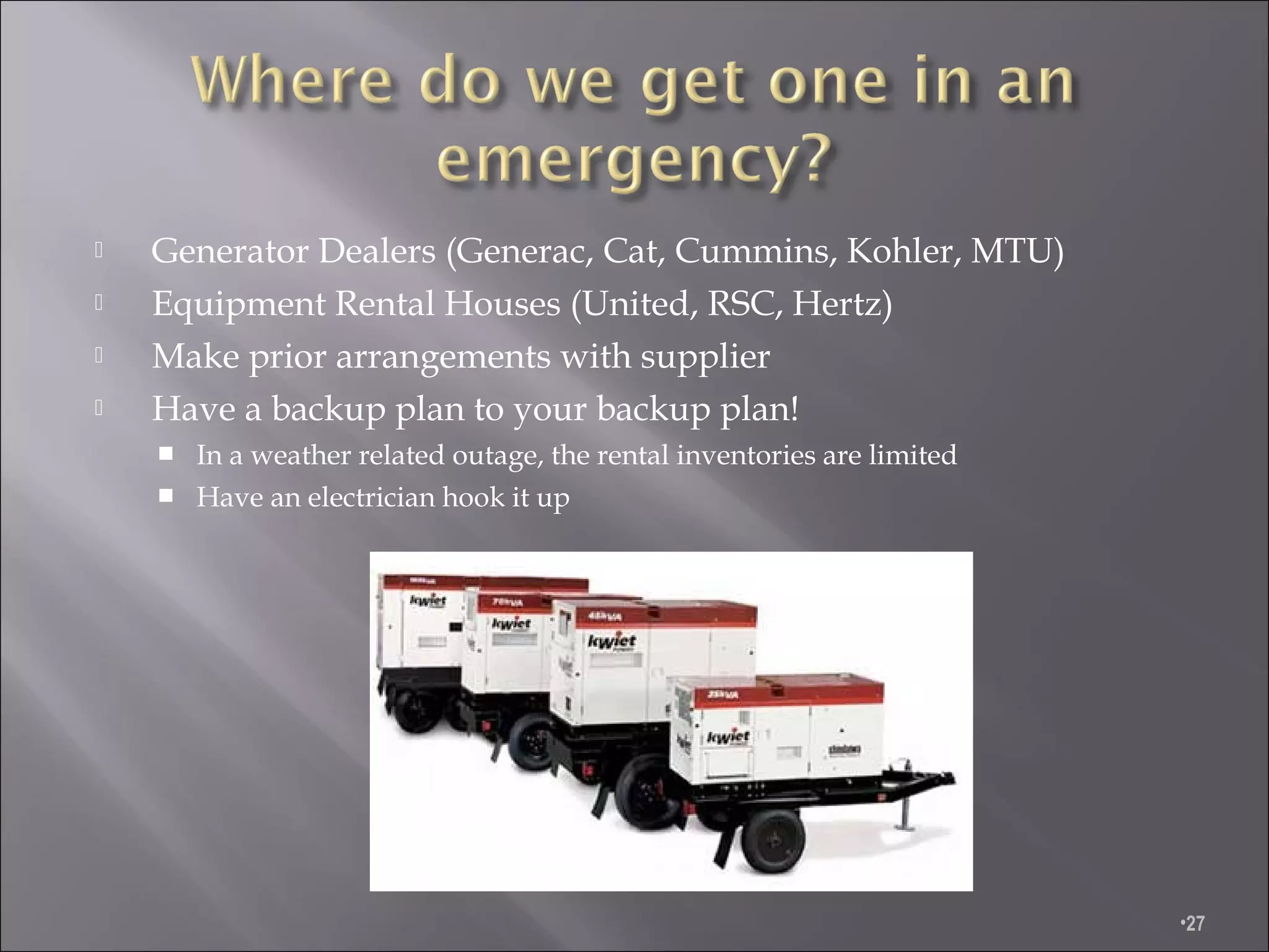 Generator 101 power point | PPT