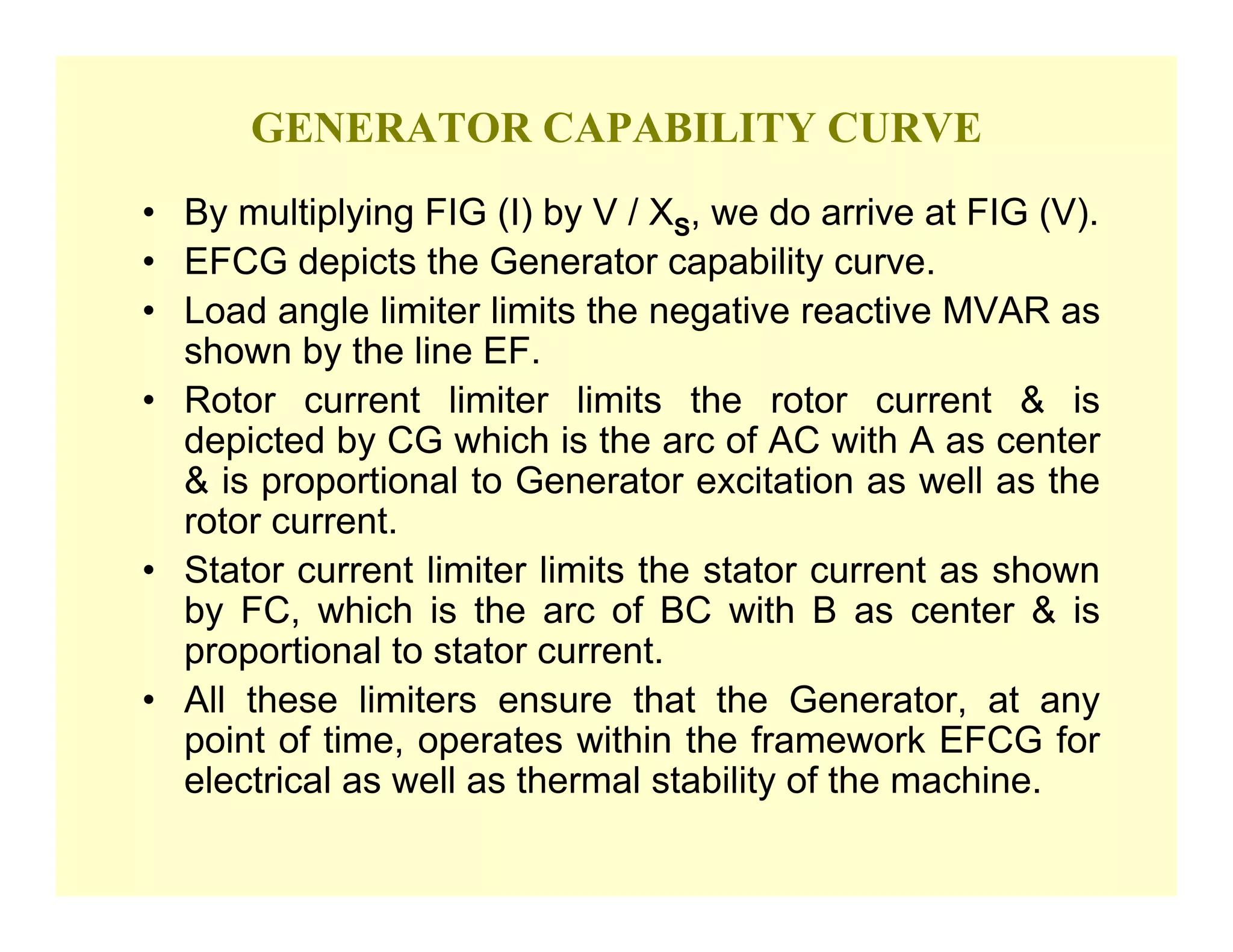 Generator capability curve | PDF