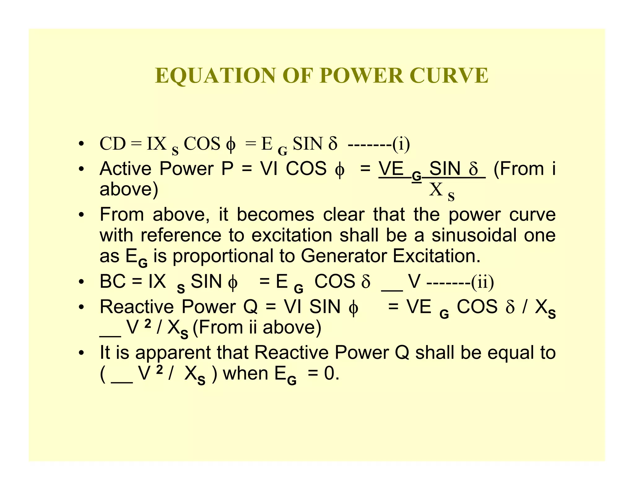 Generator capability curve | PDF