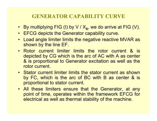 Generator capability curve | PDF