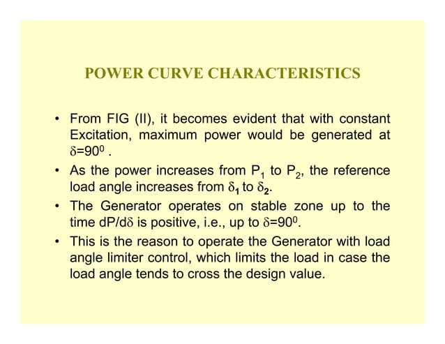 Generator capability curve | PDF