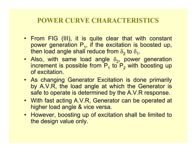 Generator capability curve | PDF
