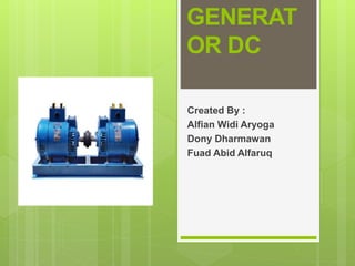 GENERATOR DC | PPT