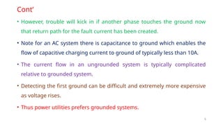 Generator Grounding Slides In Power Systems Protection.pptx