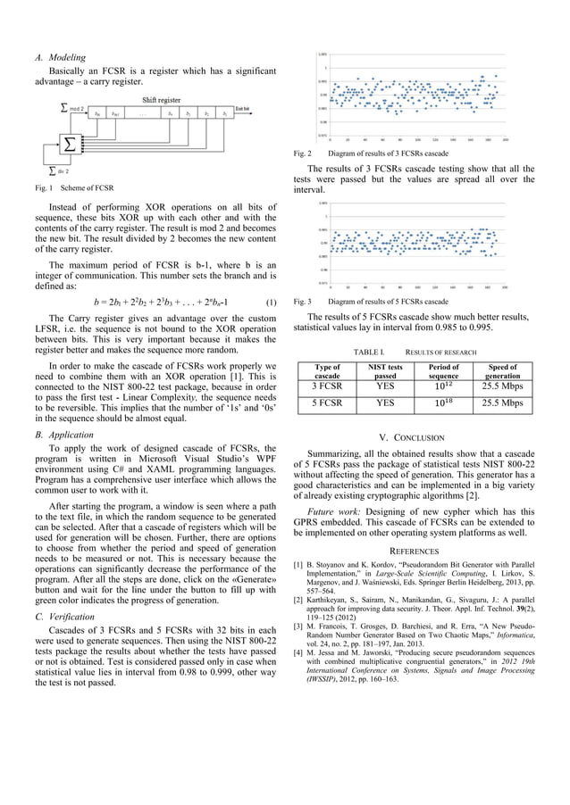 Generator of pseudorandom sequences | PDF Generator of pseudorandom sequences | PDF