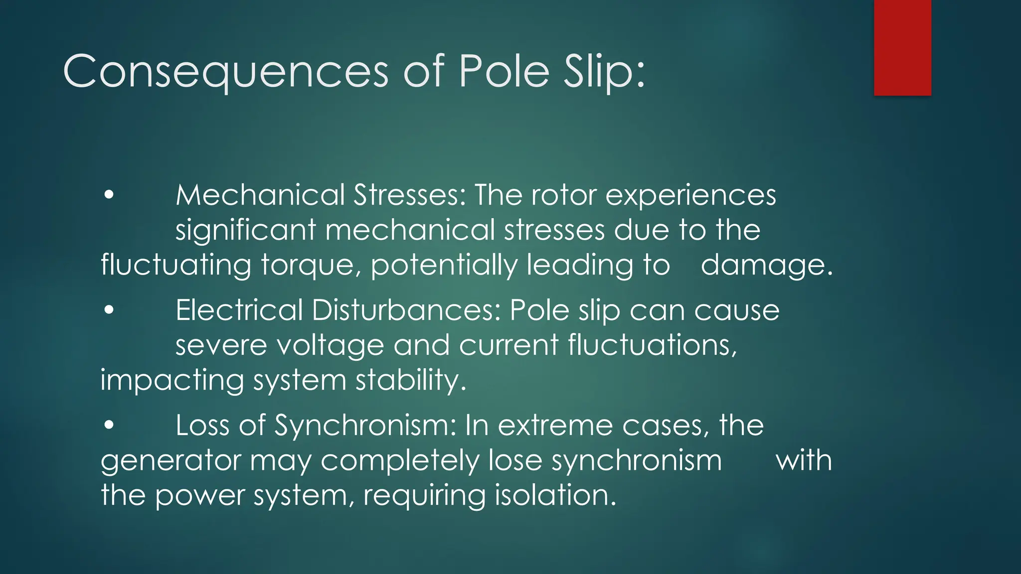 GENERATOR POLE SLIP AND OUT – OF – STEP PROTECTION.pptx