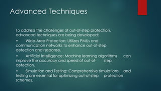 GENERATOR POLE SLIP AND OUT – OF – STEP PROTECTION.pptx