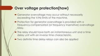Generator protection | PPTX