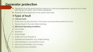 Generator protection | PPTX