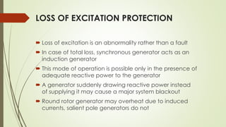 Generator protection | PPTX