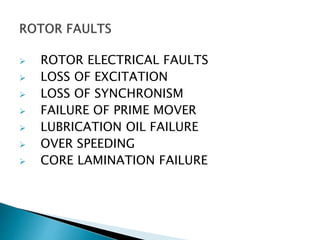 Generator protection | PPTX