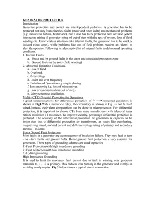 Generator protection | PDF