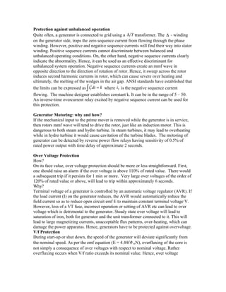 Generator protection | DOC