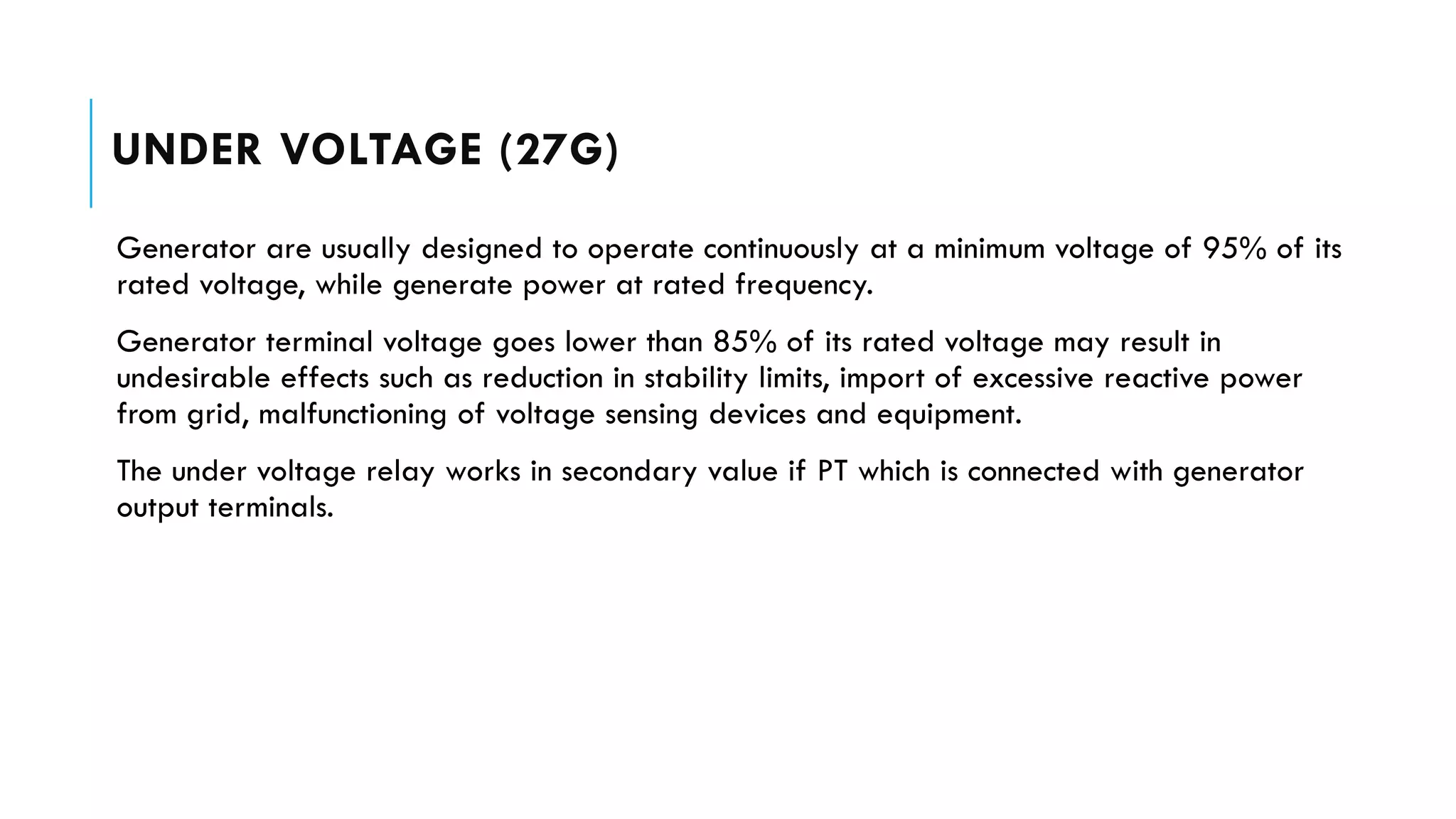 Generator protection | PDF