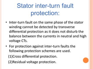 Generator protection by bhushan kumbhalkar | PPT