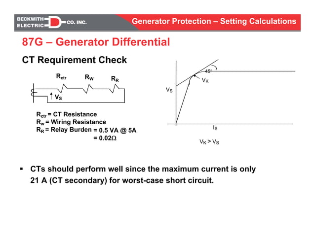 Generator protection calculations settings | PDF | Consumer Electronics ...