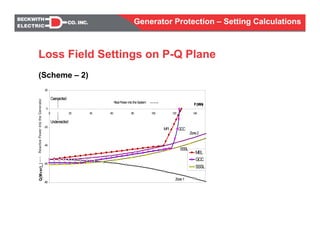 Generator protection calculations settings | PDF