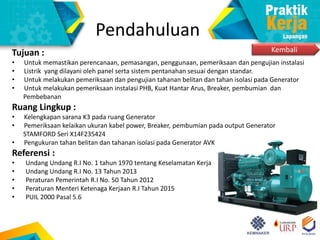 Generator report pada ak3 listrik | PDF