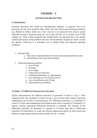 Generator rotor earth fault protection | PDF