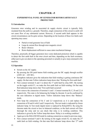 Generator rotor earth fault protection | PDF