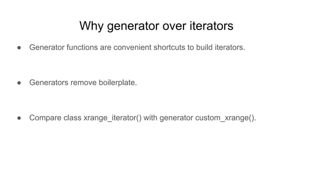 Python Generators | PPT