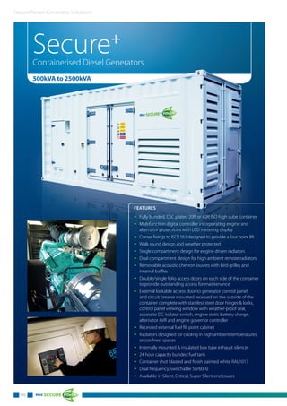 Diesel Generator Solutions Brochure | PDF