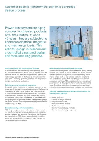 Generator step-up and system intertie power transformers Securing high ...