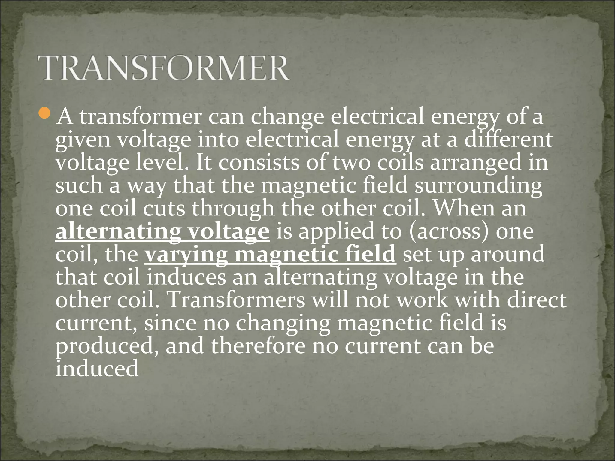 Generators transformers | PPT
