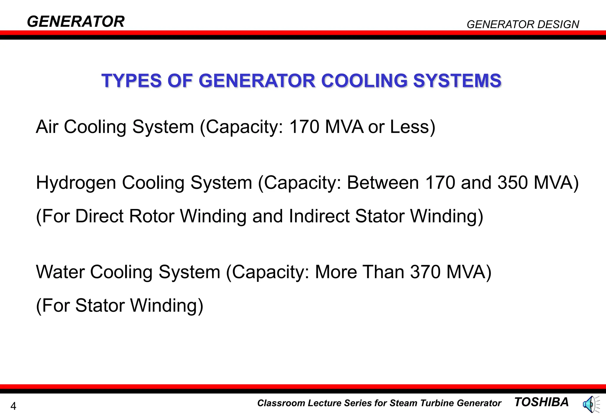 Generator description for Tosiba manufacturer.ppt