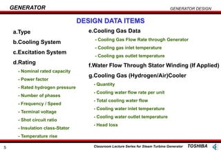 Generator description for Tosiba manufacturer.ppt