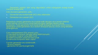 Generator & transfometer | PPTX