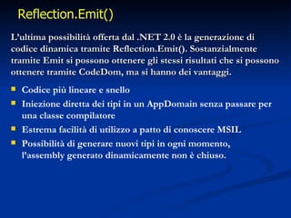 Generazione Dinamica di Codice in .NET