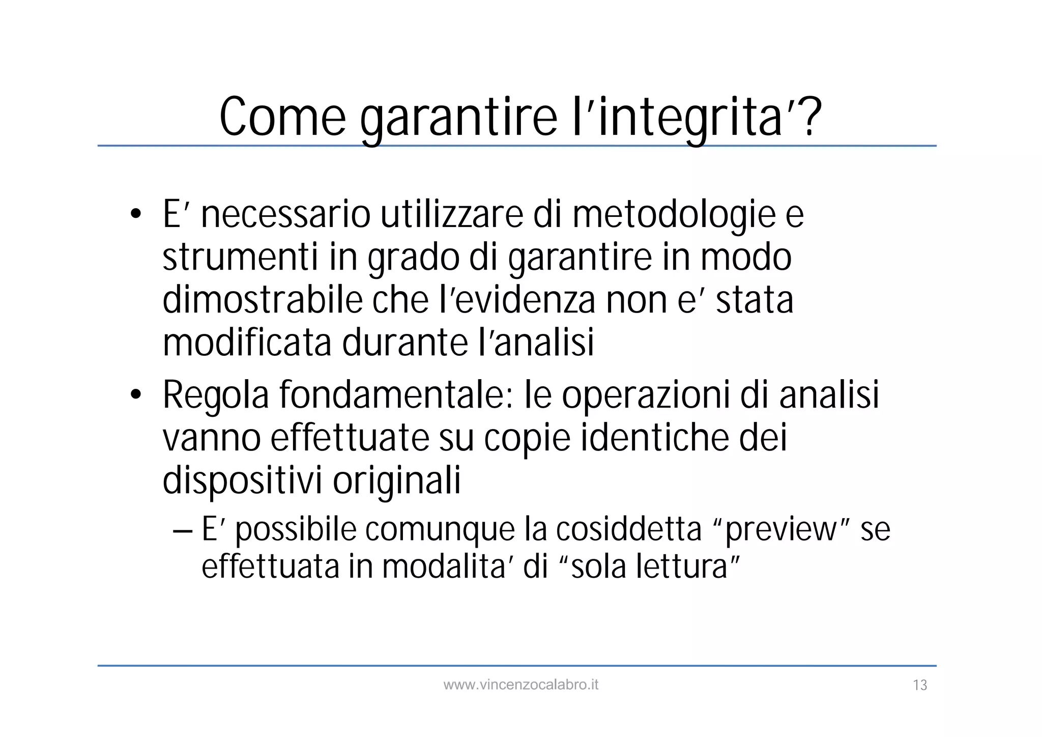 Vincenzo Calabrò - Generazione ed Analisi di una Timeline Forense | PDF