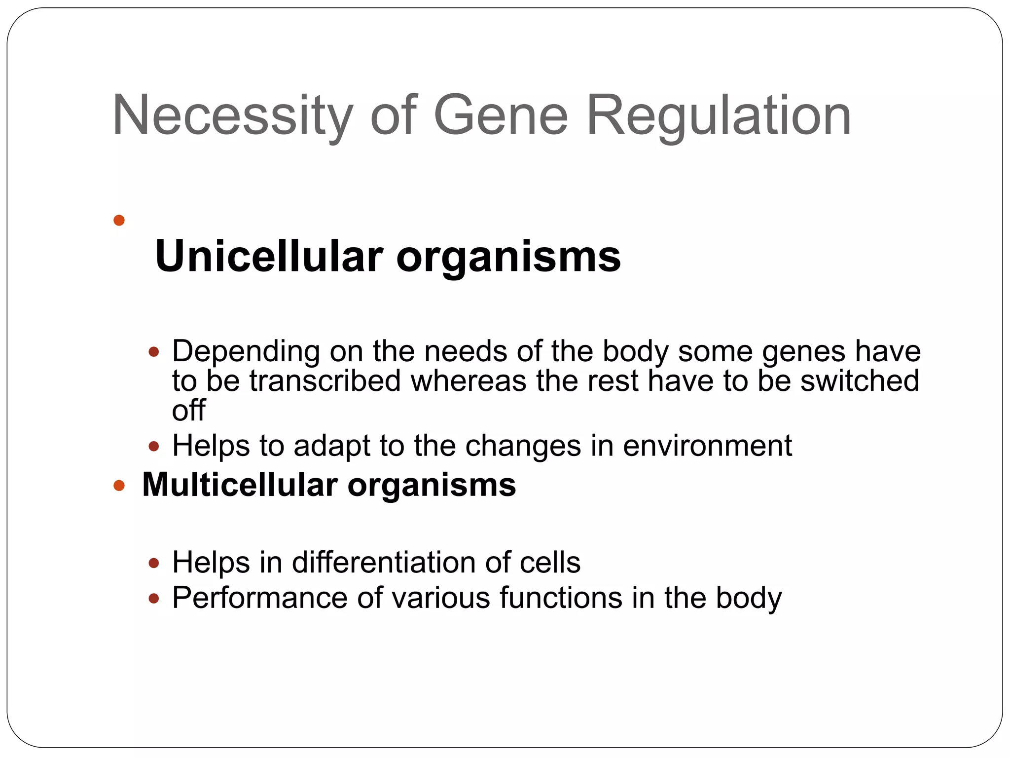 Gene regulation | PPSX