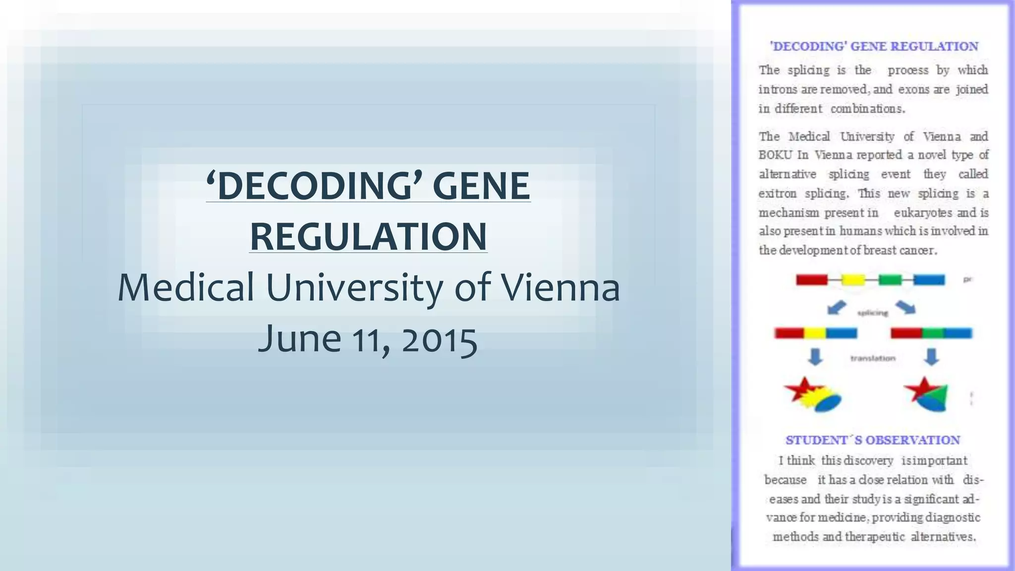Gene regulation | PPTX