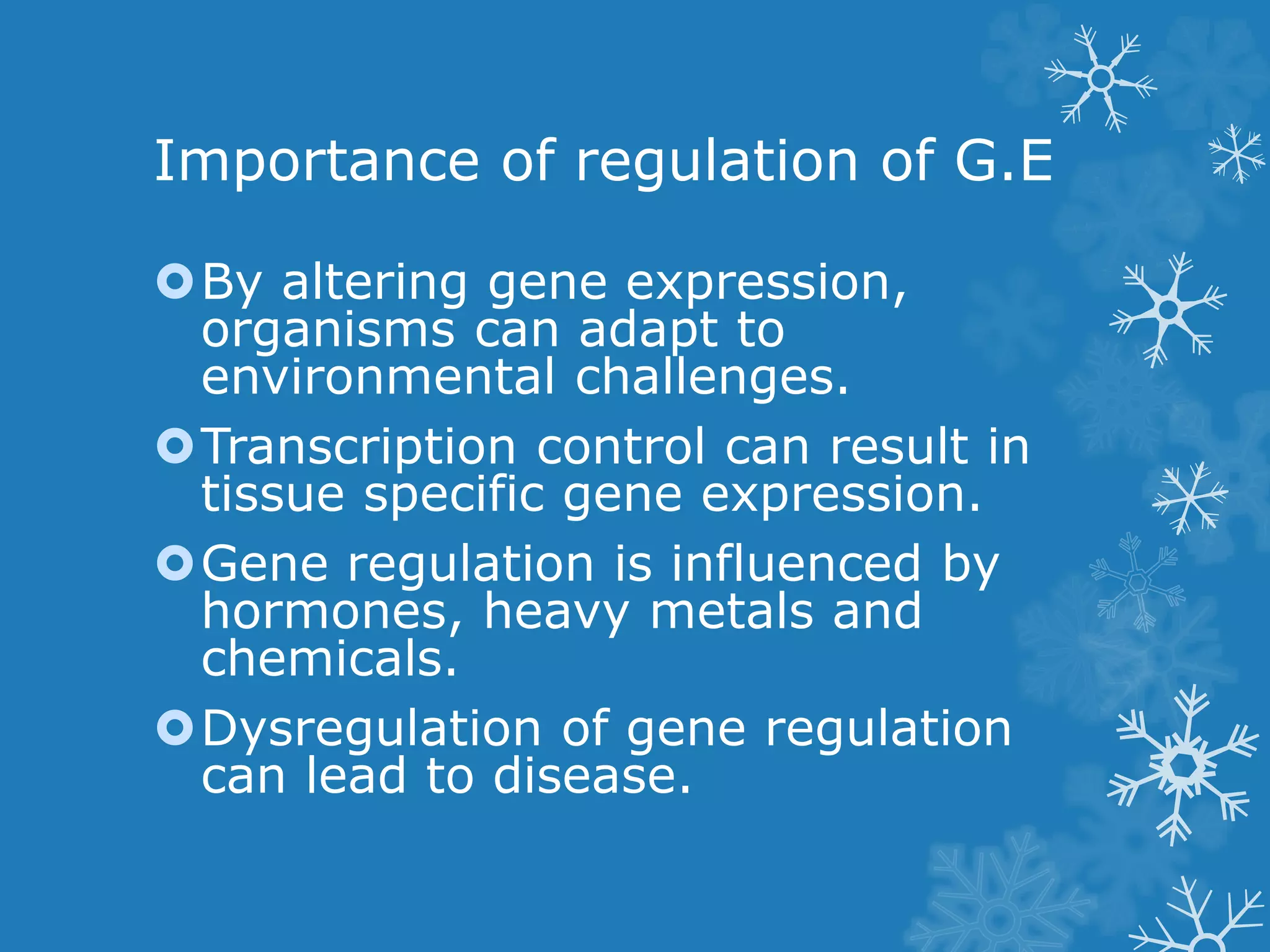 Regulation of Gene expression | PPTX