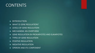 Gene regulation | PPTX