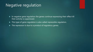 Gene regulation | PPTX