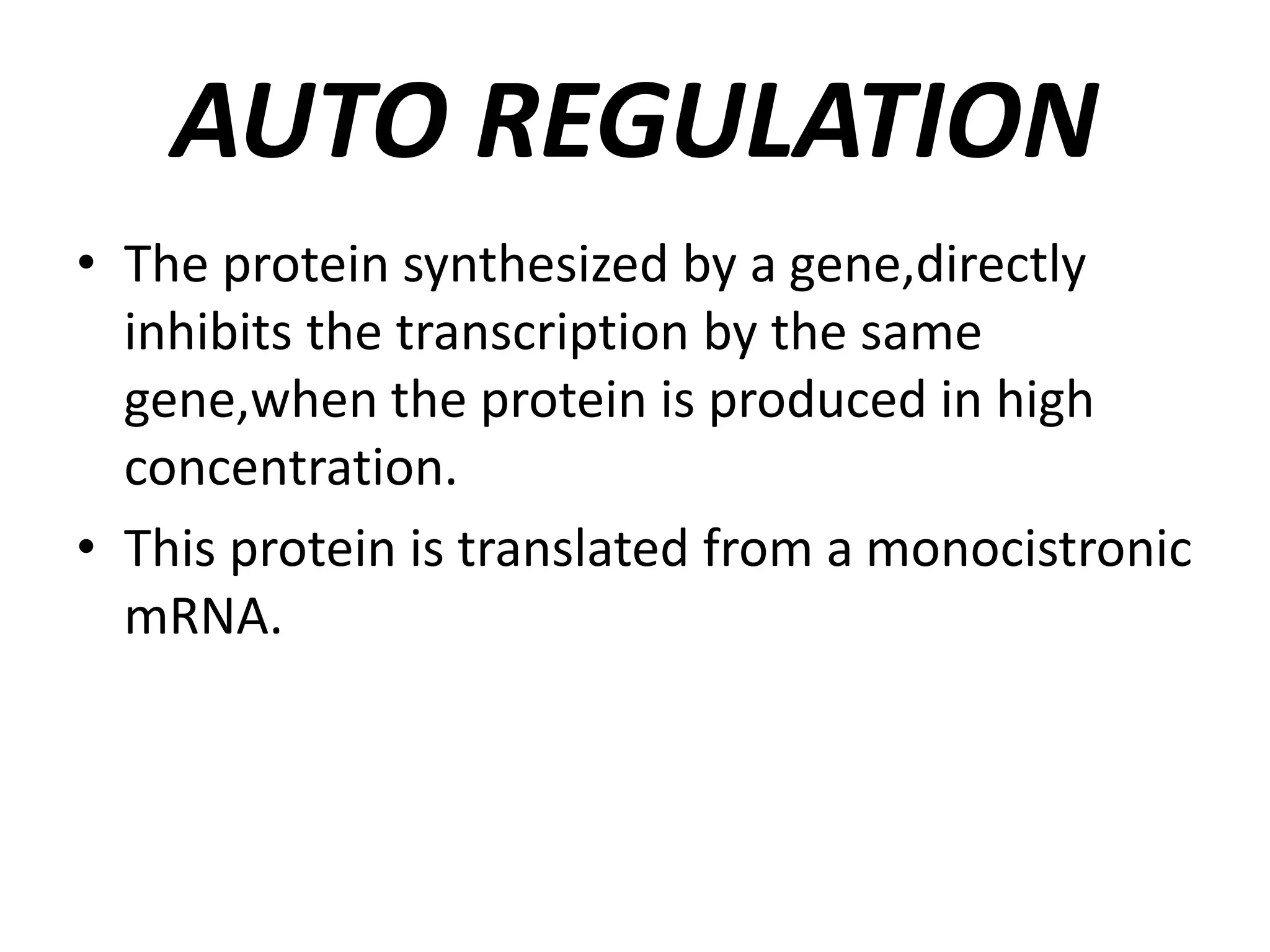 Gene regulation | PPT