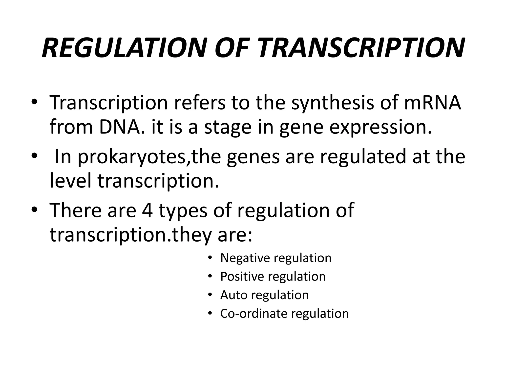 Gene regulation | PPT
