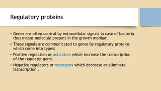 Gene regulation | PPT
