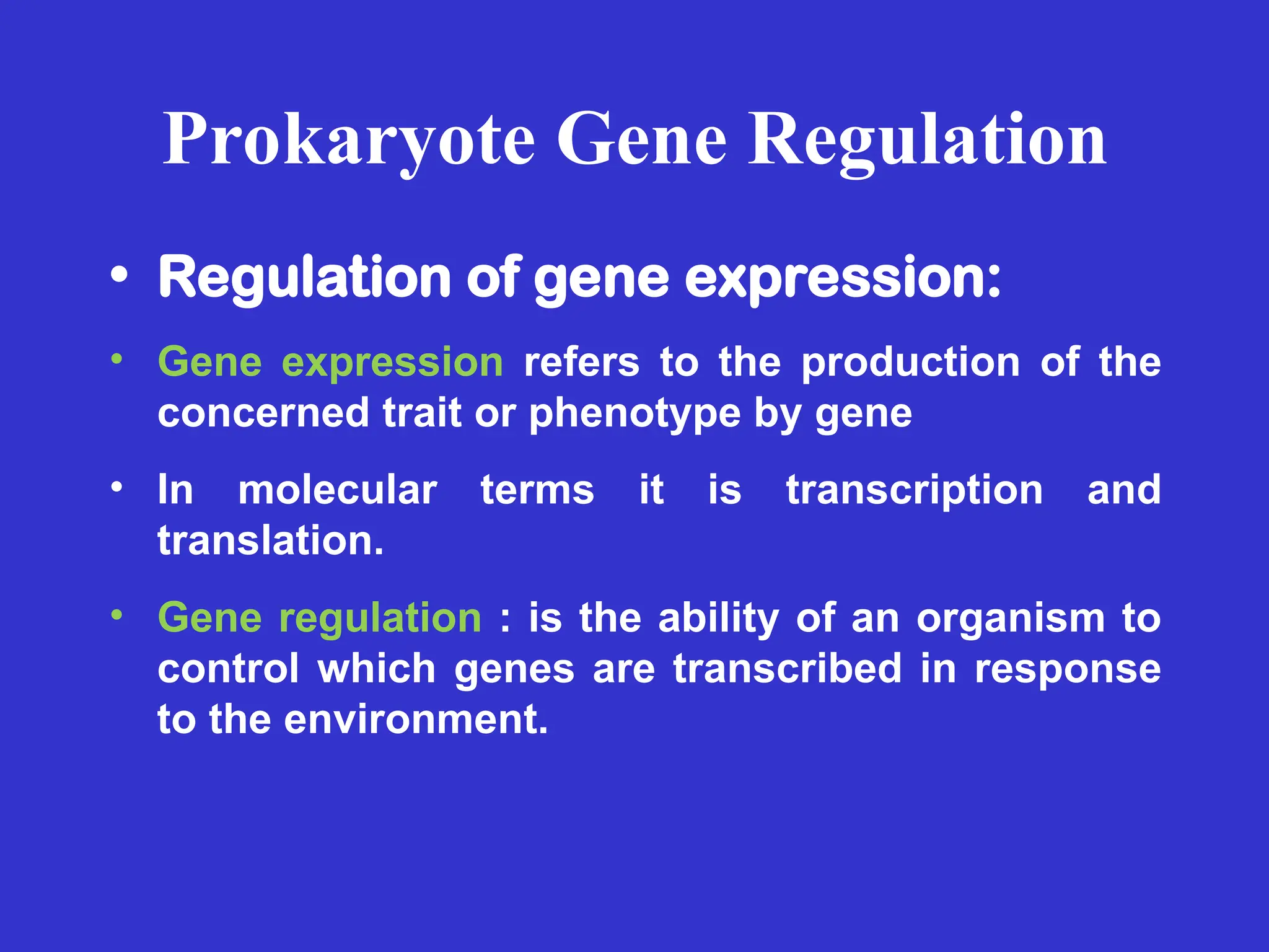 Gene Regulation And Mutation Ppt Science Ppt