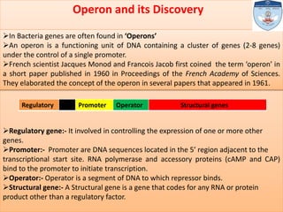 Gene regulation in prokaryotes | PPTX