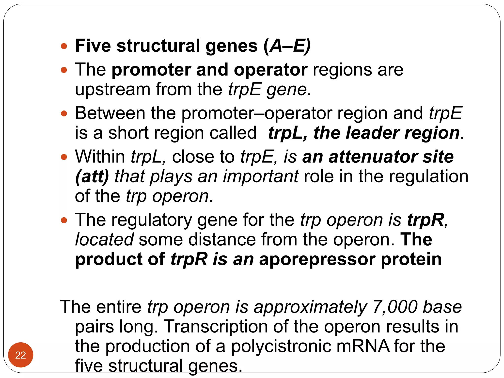 Gene regulation in prokaryotes | PPTX