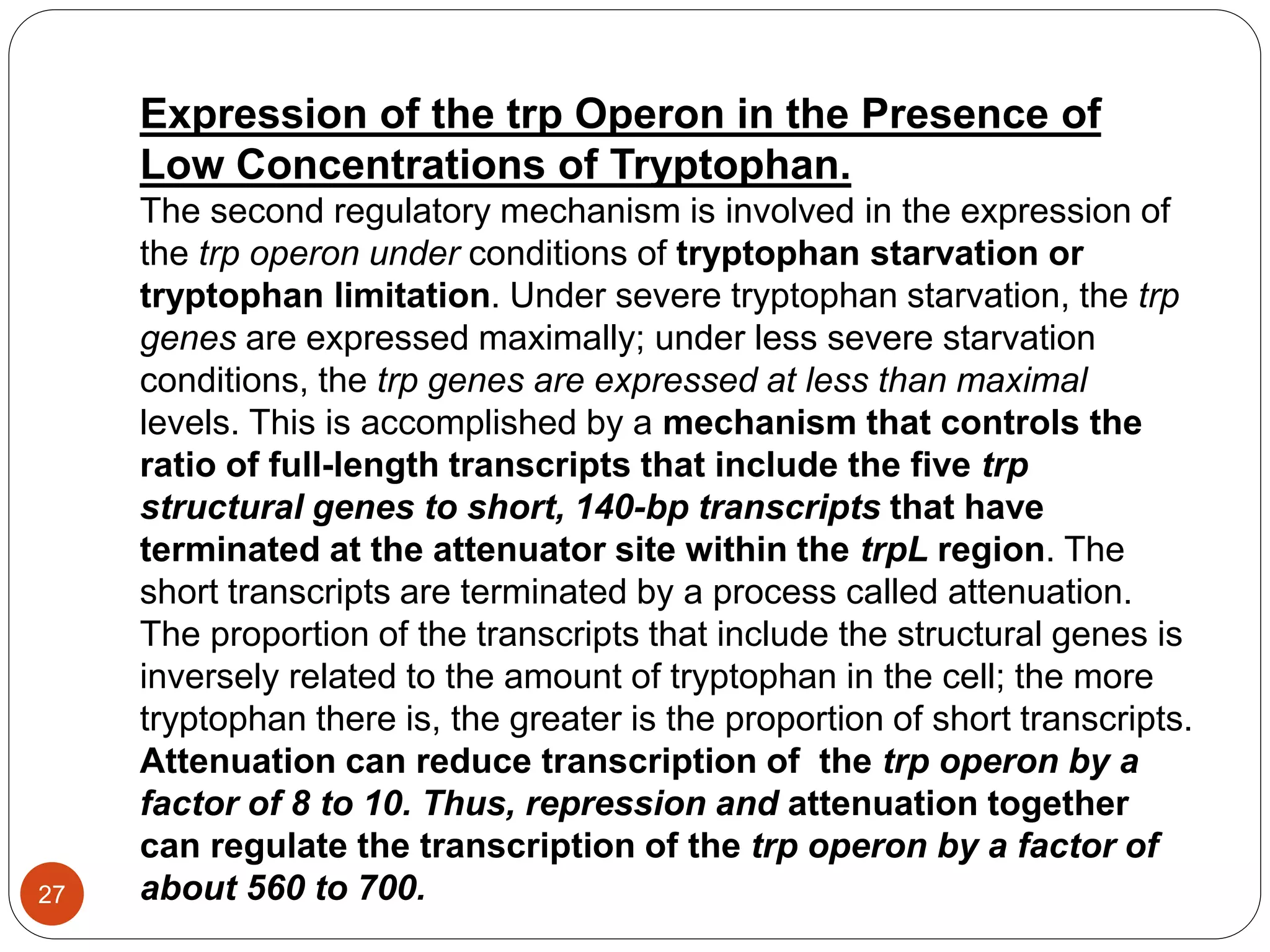 Gene regulation in prokaryotes | PPTX